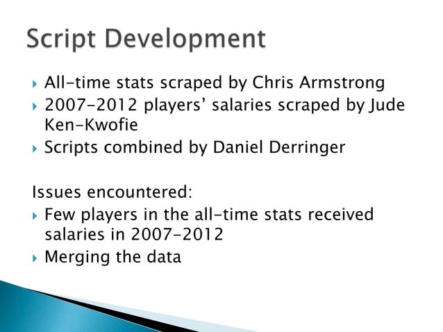 Major League Soccer Player Analysis | PPT