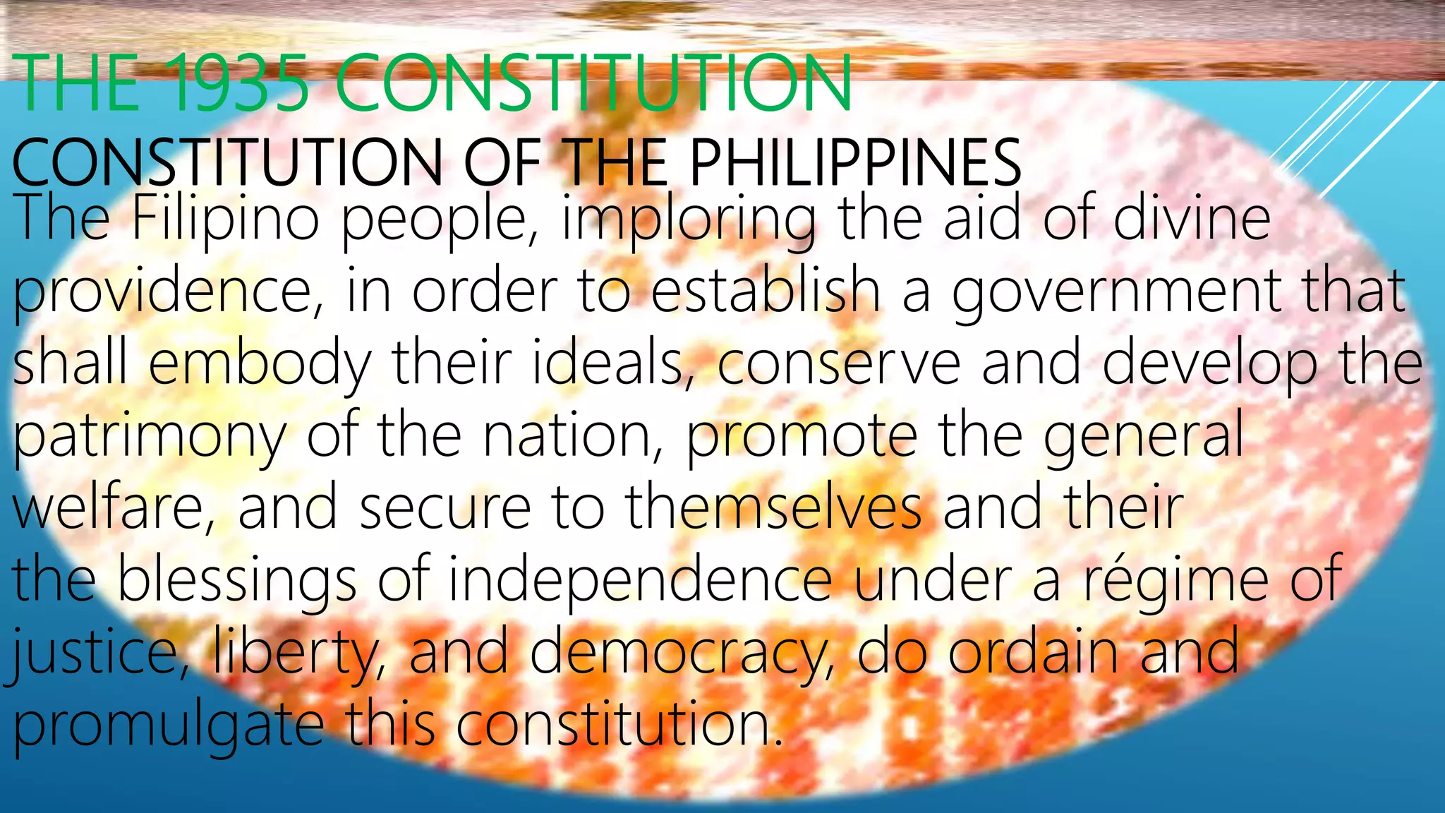 Major legal bases of Education: the Philippine constitution | PPTX