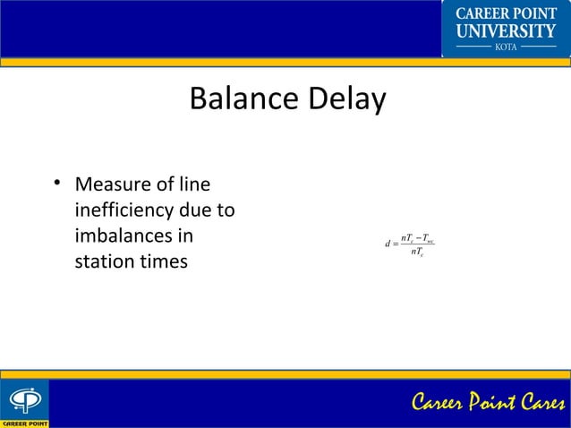 Line balancing ppt By Wakil Kumar | PPT