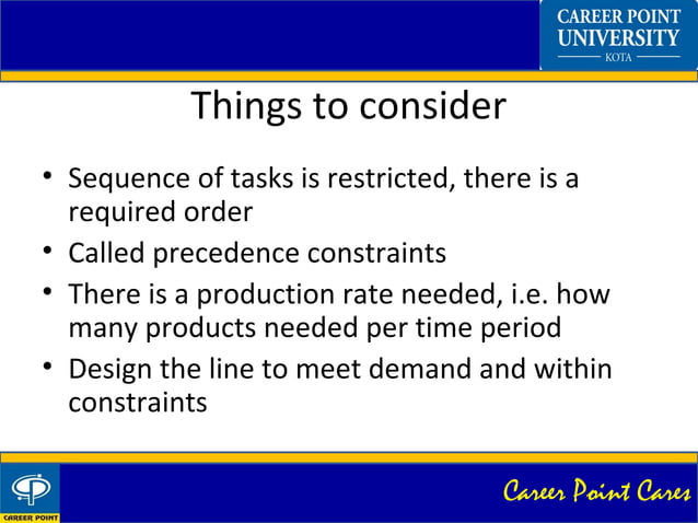 Line balancing ppt By Wakil Kumar | PPT