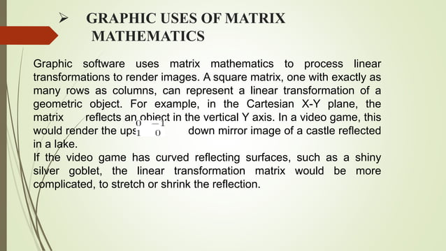Applications of algebra and calculus | PPT