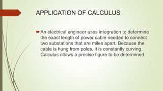 Applications of algebra and calculus | PPTX