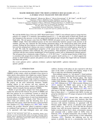 Major mergers host_the_most_luminous_red_quasars_at_z2_a_hubble_space ...