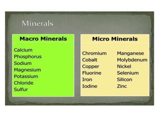 Major minerals | PPTX