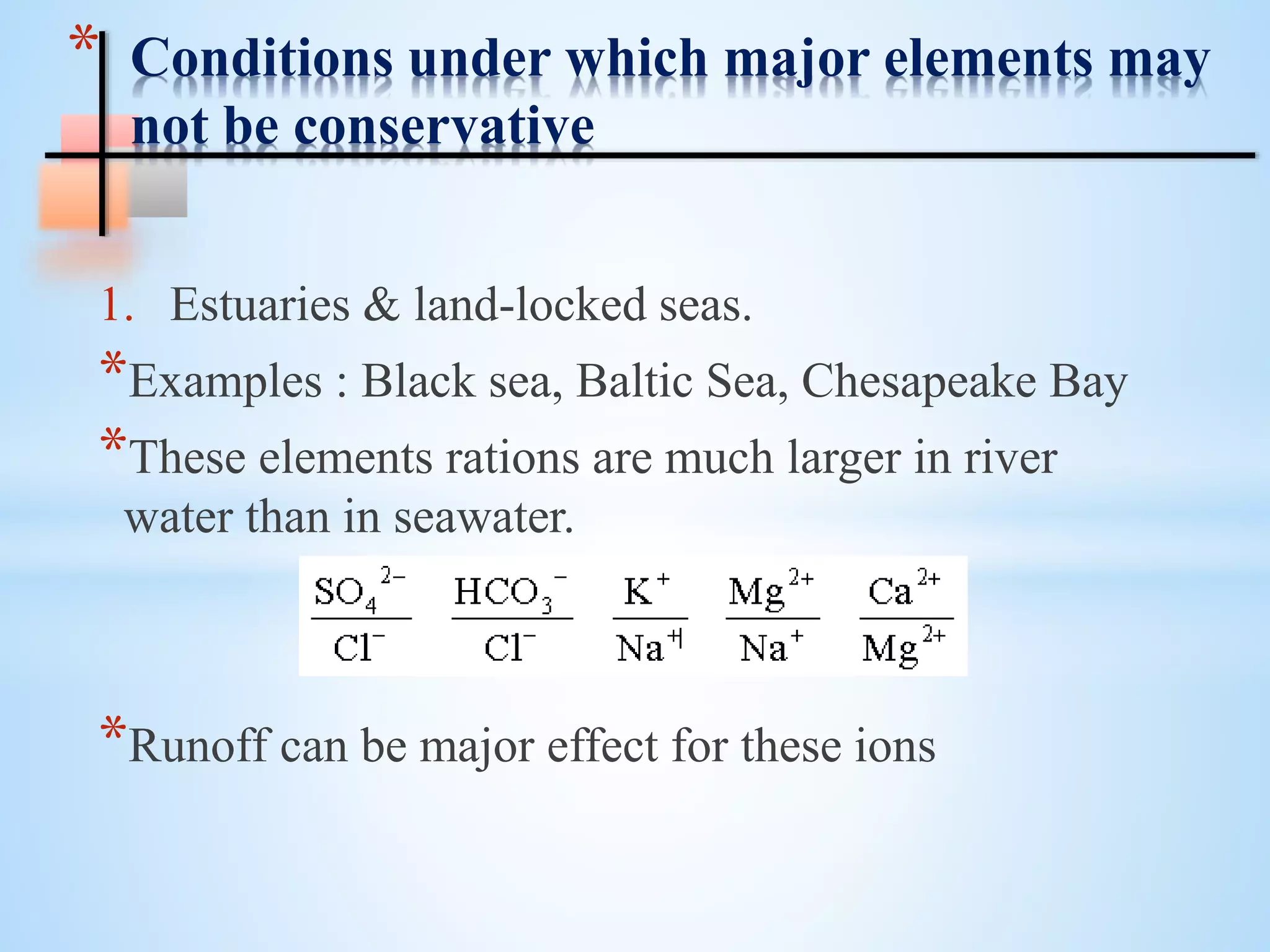 Major and minor components of seawater | PPTX