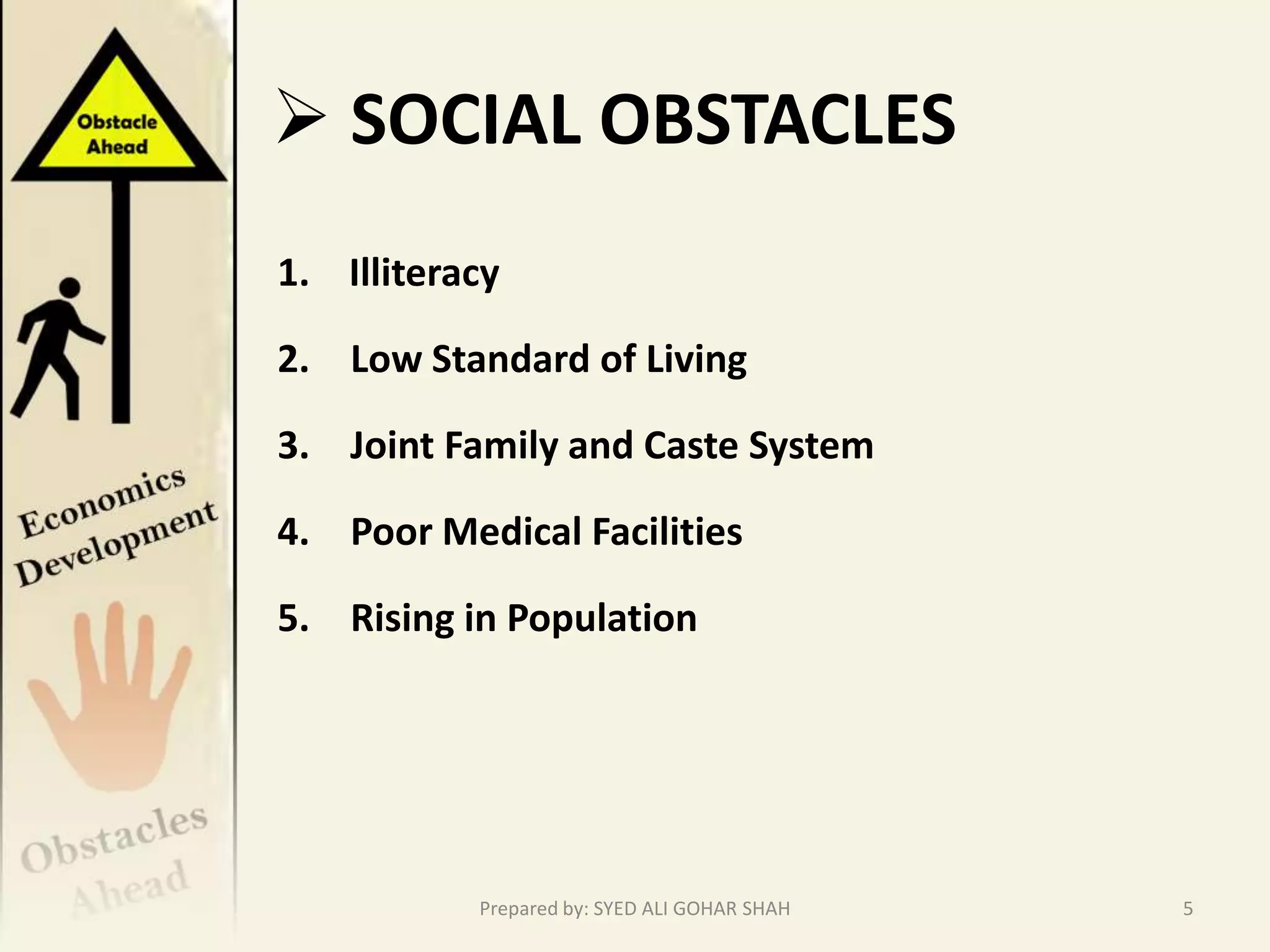 Major Obstacles of Pakistan | PPTX