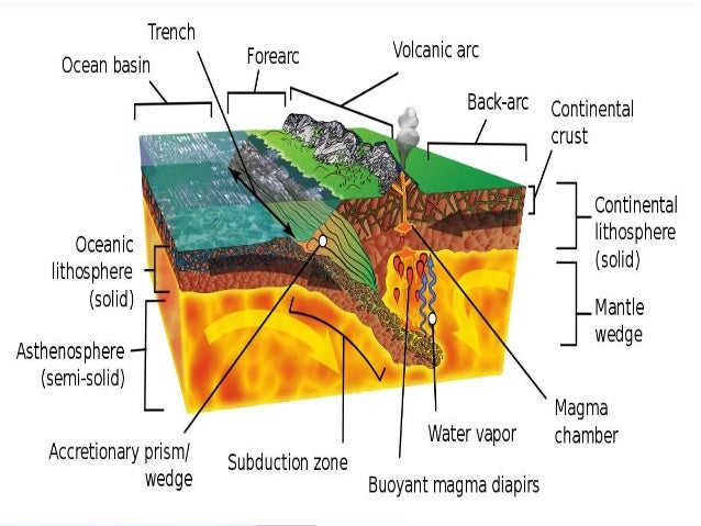 Oceanic trench formation