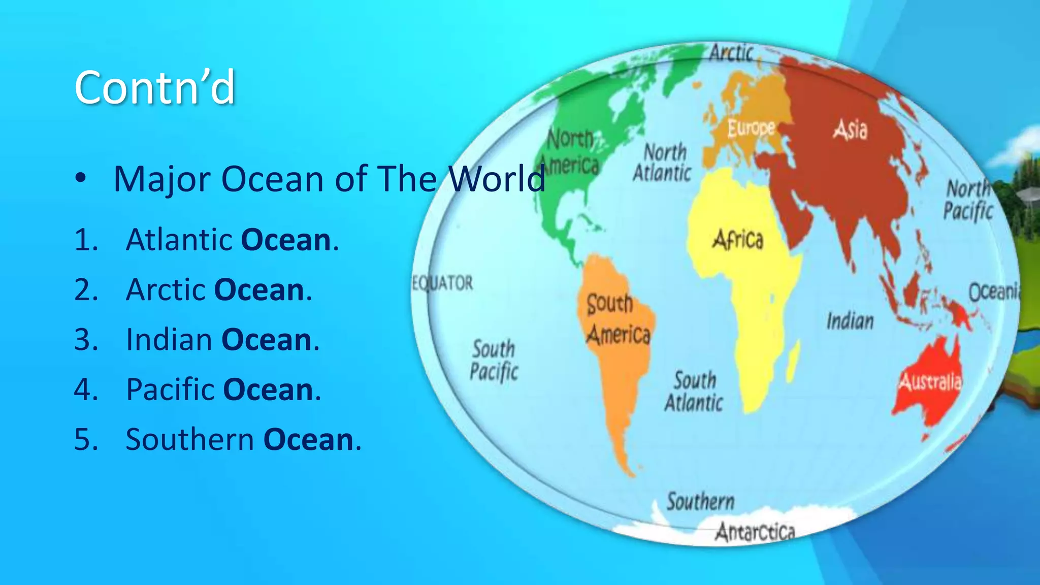 Major ocean of the world | PPT