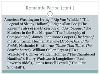 Major periods of_english__american_literature | PPT