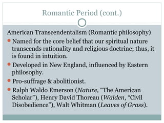 Major periods of_english__american_literature | PPT