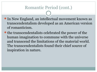 Major periods of_english__american_literature | PPT