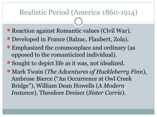 Major periods of_english__american_literature | PPT