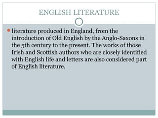 Major periods of_english__american_literature | PPT