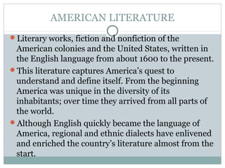 Major periods of_english__american_literature | PPT