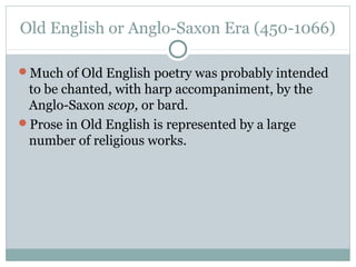 Major periods of_english__american_literature | PPT