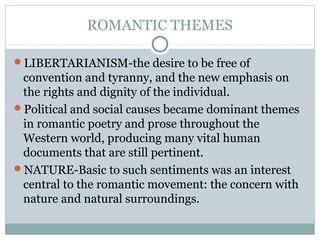 Romanticism Literature Themes