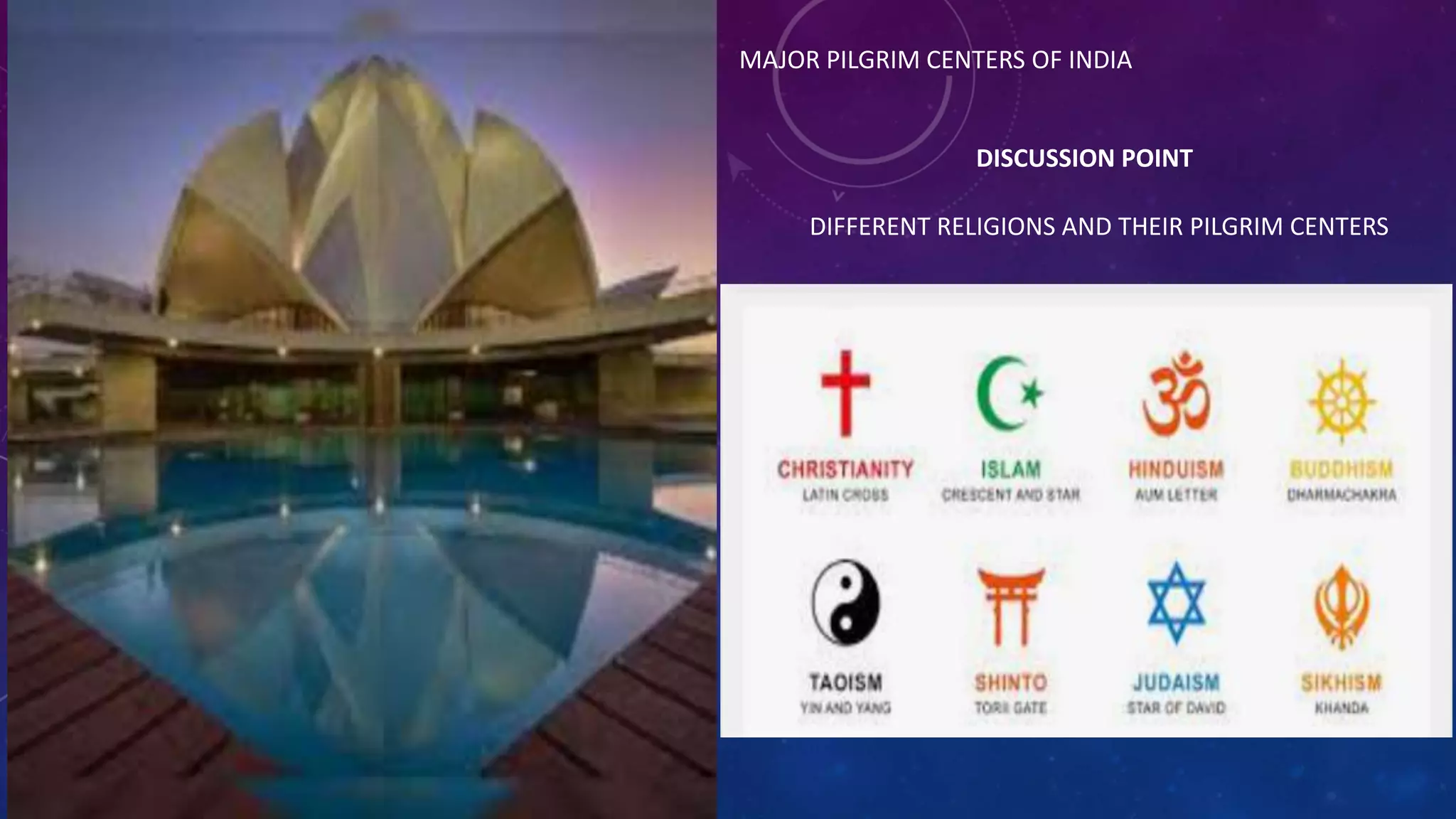 Major pilgrim centers of india | PPTX
