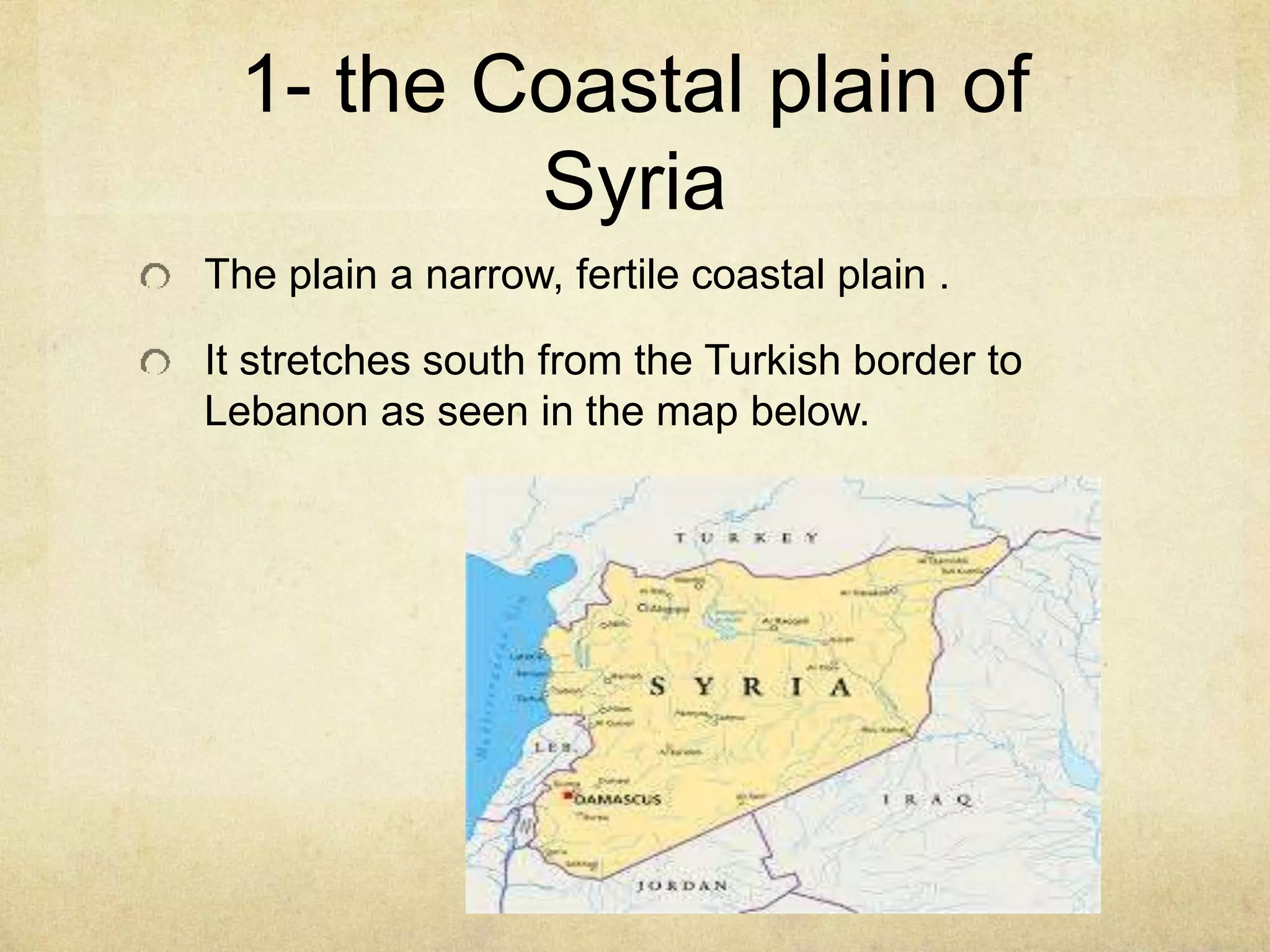 Major plains in the arab world | PPTX
