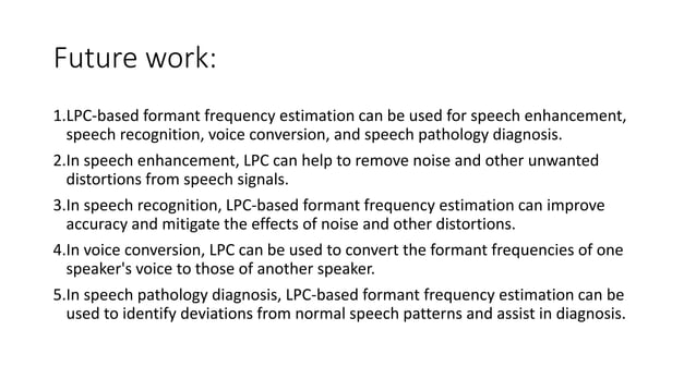 Powerpoint on Linear Predictive coding.pptx | Digital Audio | Computer Software and Applications