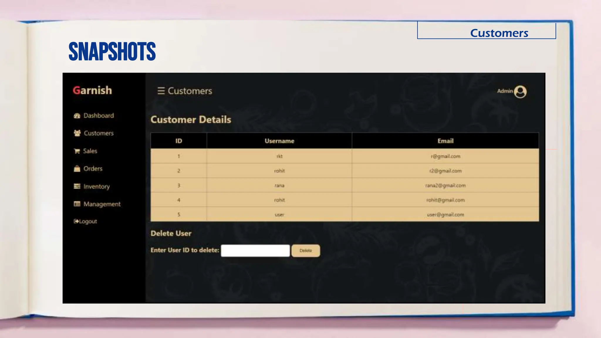 Restaurant Management system Project | PPTX