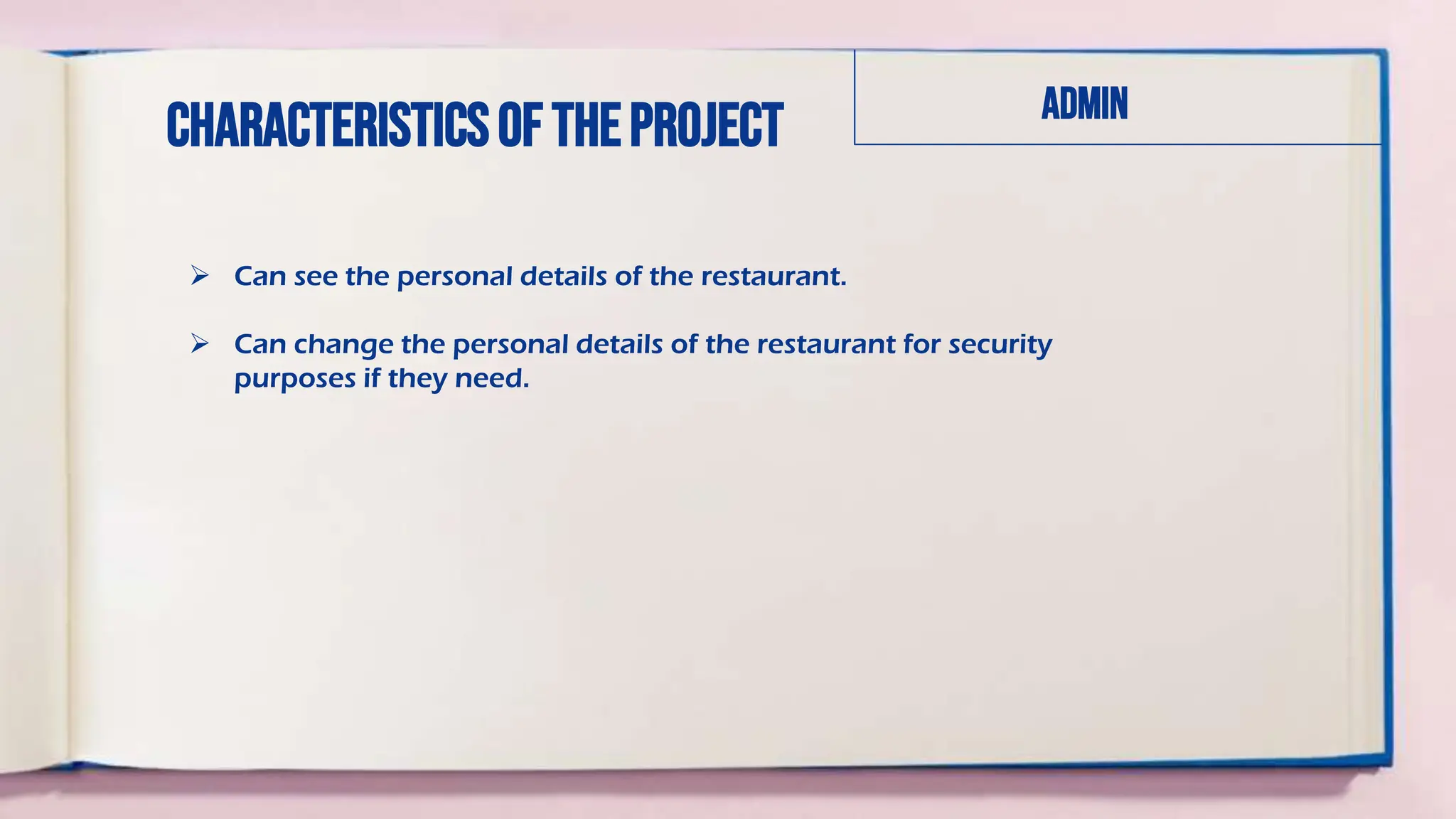 Restaurant Management system Project | PPTX