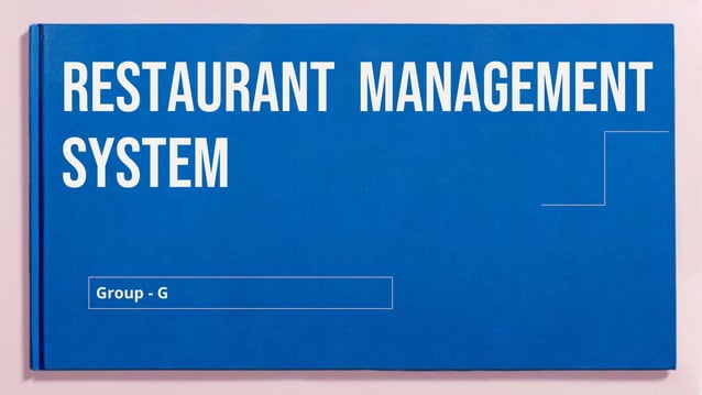 Restaurant Management system Project | PPTX | Food Industry | Industries