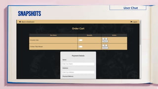 Restaurant Management system Project | PPTX