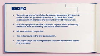 Restaurant Management system Project | PPTX