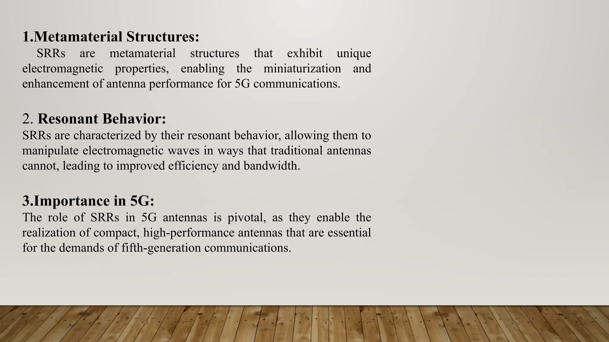 A high performance split ring resonator based CPW antenna for 5G .pptx