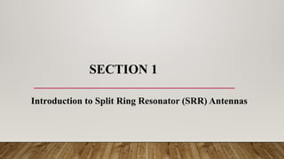 A high performance split ring resonator based CPW antenna for 5G .pptx