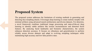 detection and generation of face morphing attacks | PPTX