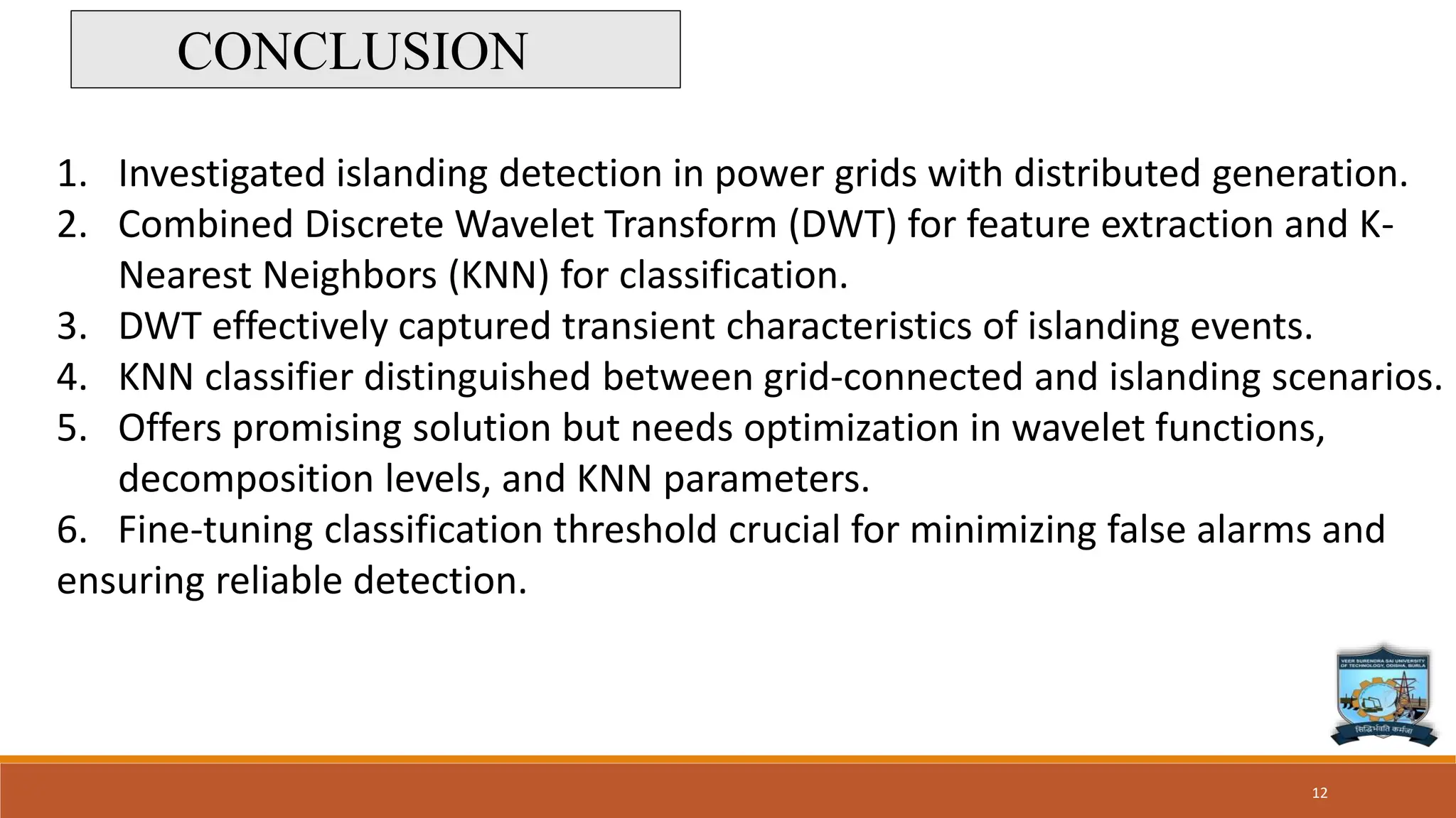 Islanding Detection Using Dwt And Annpptx Computer Networking Computing