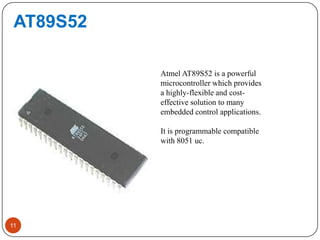 Heart beat monitor using AT89S52 microcontroller | PPTX