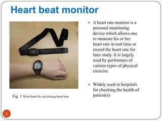 Heart beat monitor using AT89S52 microcontroller | PPTX