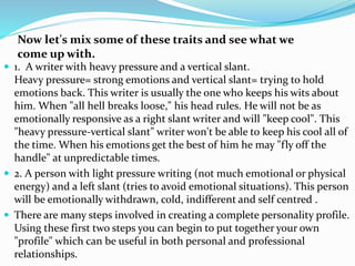 Personality Prediction using HandWriting Analysis | PPTX