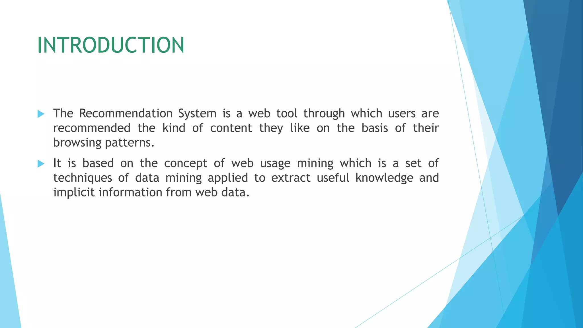 Recommendation Engine Project Presentation | PPTX