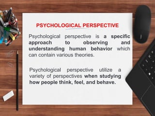 Psychological prespectives ,Educational psychology concept meaning and ...