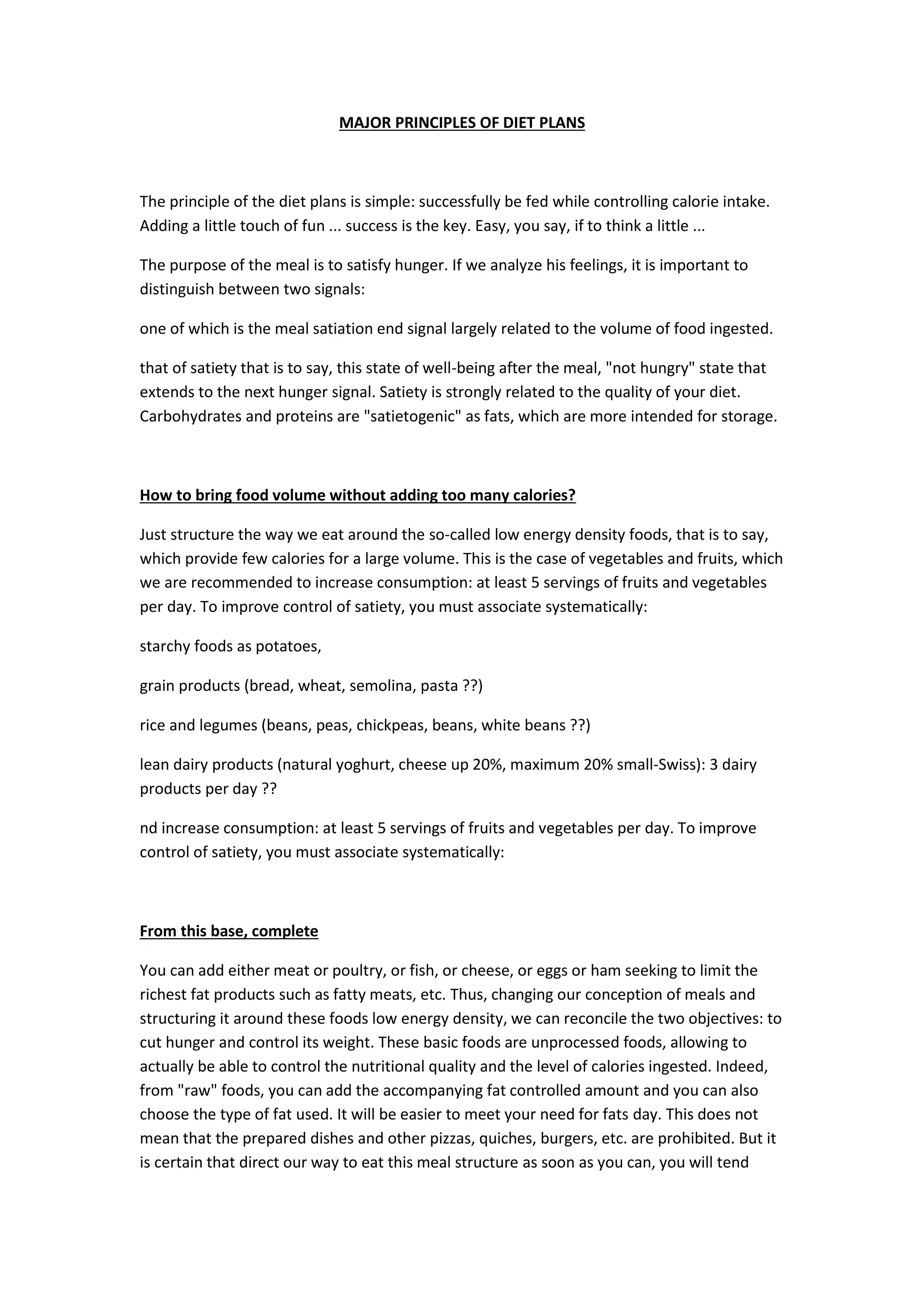 Major principles of plans | PDF