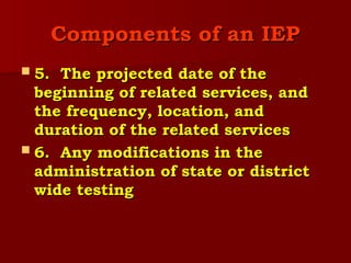 Major Principles Under IDEA Special Education | PPT