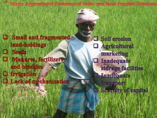 Major problems in agriculture | PPTX