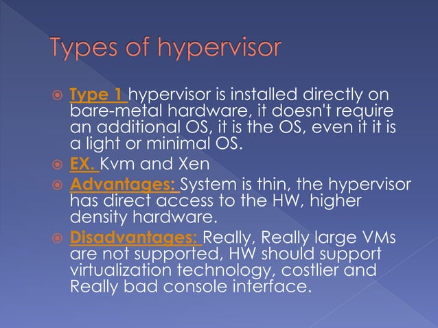 virtualization and hypervisors | PPTX