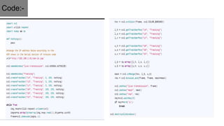 Color detection and tracking with ESP32 Cam and OpenCv MAJOR PROJECT-1 ...