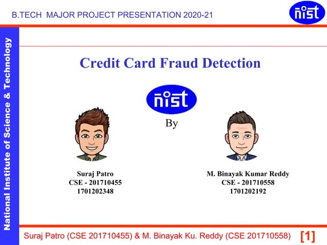 Credit Card Fraud Detection | PPTX
