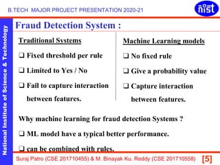 Credit Card Fraud Detection | PPTX