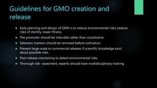 genetically modified organisms (related to IPR) by Tahura Mariyam | PPTX