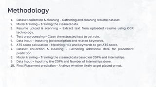 RESUME SCREENING & PLACEMENT PREDICTION MODEL | PDF
