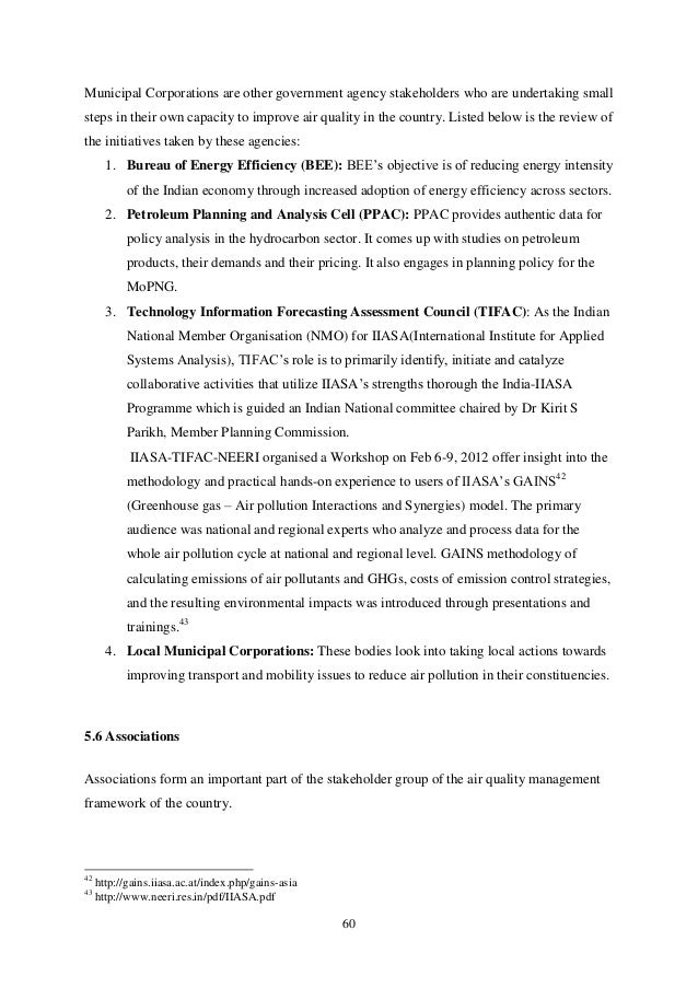 Air Quality Management Framework for India