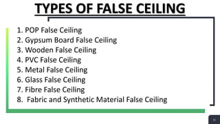 False ceiling - ppt | PPTX