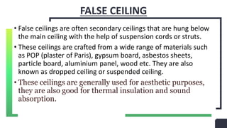False ceiling - ppt | PPTX