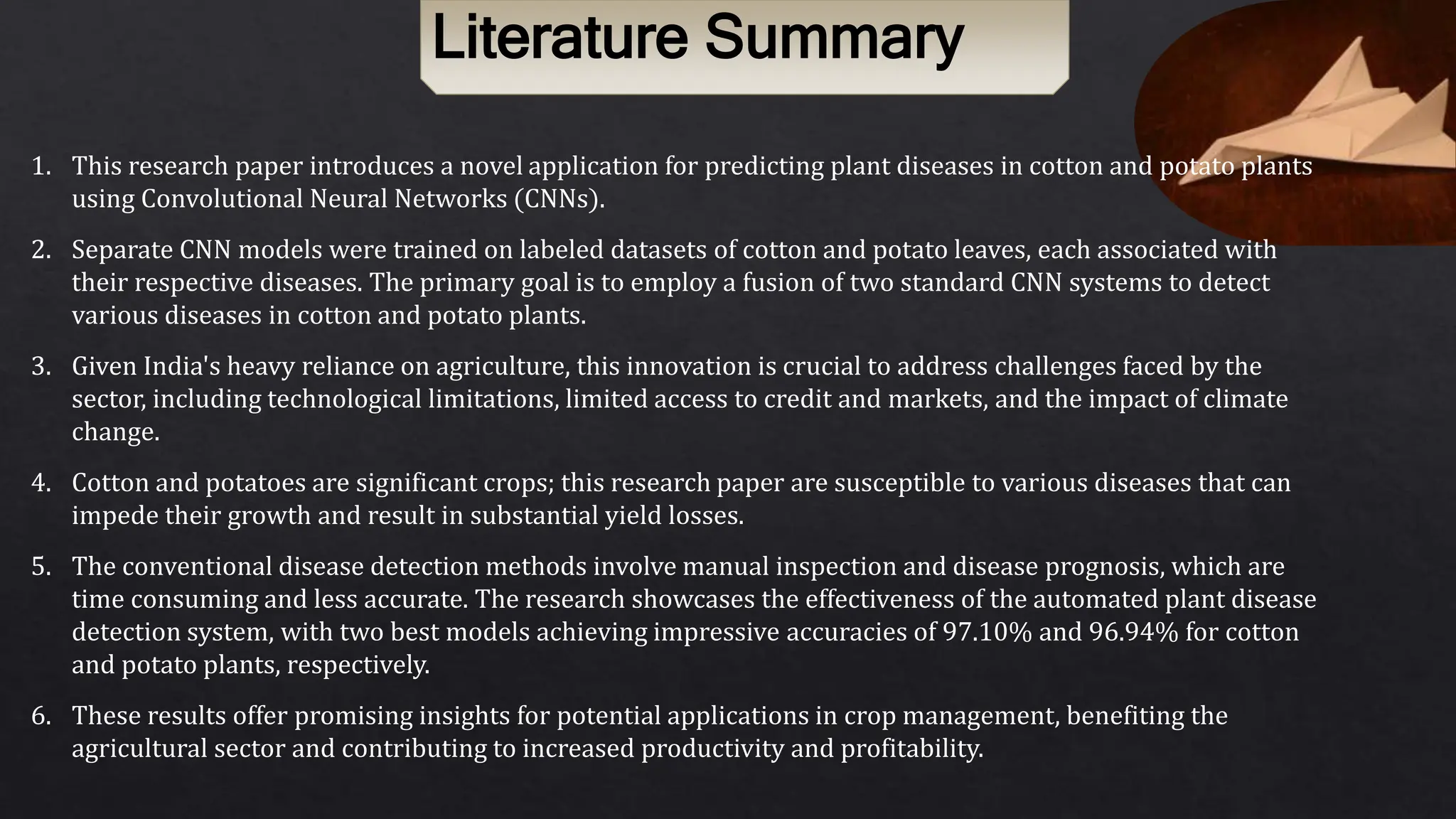 Plant Disease Prediction using CNN | PPTX